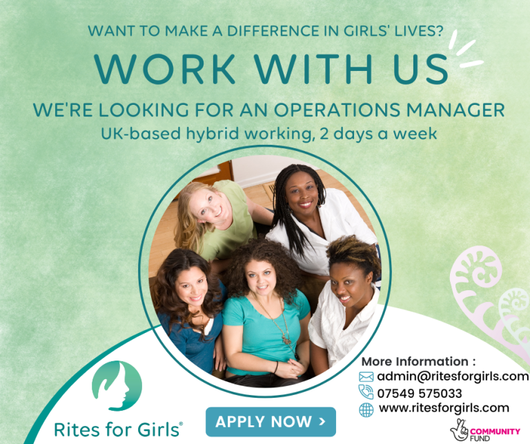 We’re hiring! Operations Manager – Rites for Girls